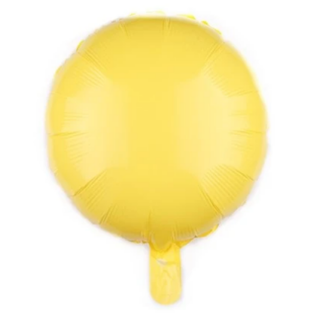 Globo Redondo Macarrón Amarillo (46 cm) (con helio + $60)