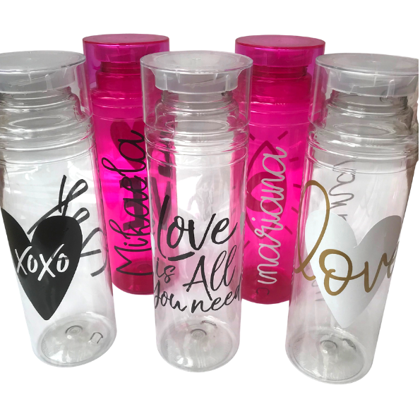 Termos personalizados LOVE fucsia 850 ml